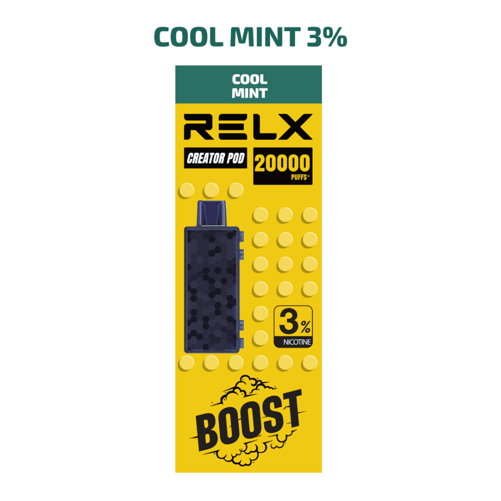 RELX Creator Boost Pod 1 Pod Cool Mint 3% - Vapeinthai